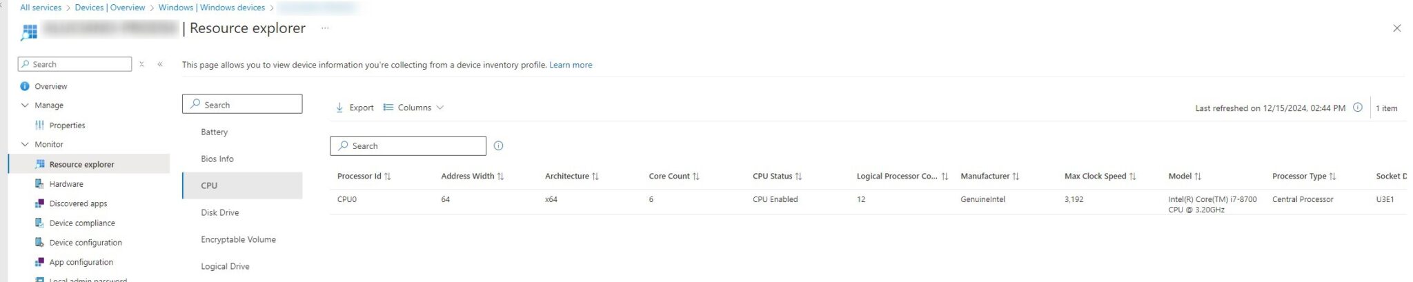 How to enable Intune enhanced hardware inventory - System Center Dudes