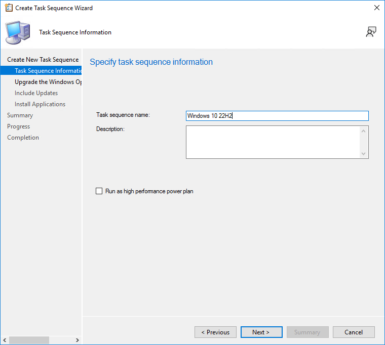Deploy Windows 10 22H2 using SCCM