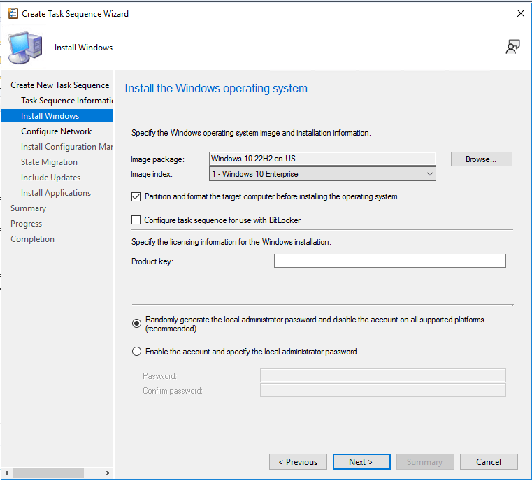 Deploy Windows 10 22H2 using SCCM