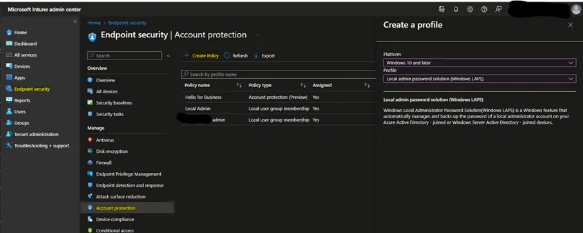 Implementing Windows Laps With Azure Ad