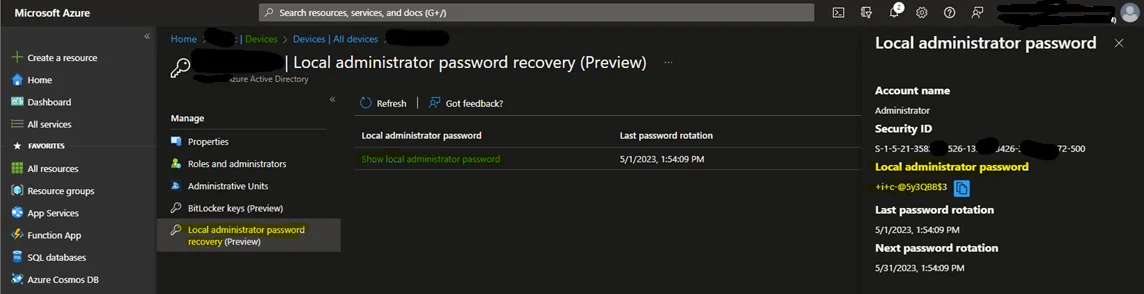 Implementing Windows LAPS with Azure AD