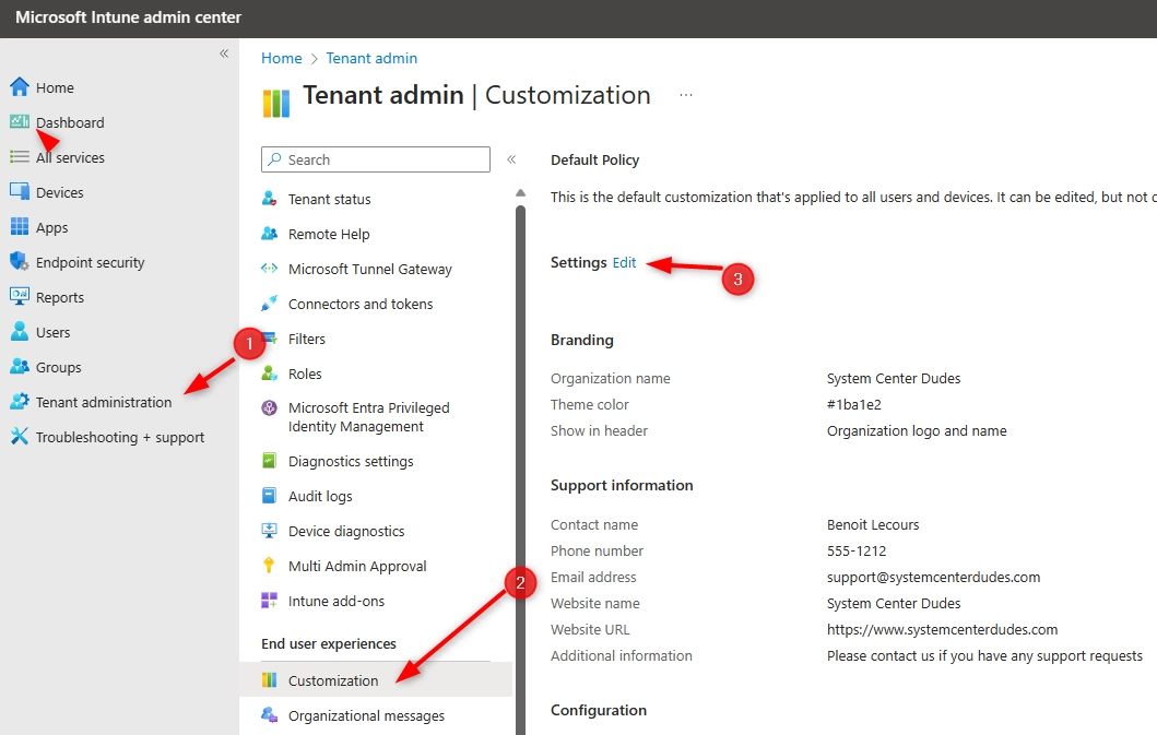 Setup Microsoft Intune as an SCCM Administrator