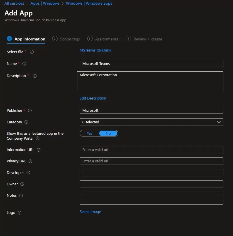 Create the New Microsoft Teams package in SCCM and Intune - System ...