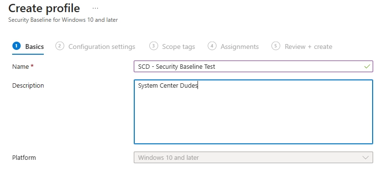 How To Configure Intune Security Baseline