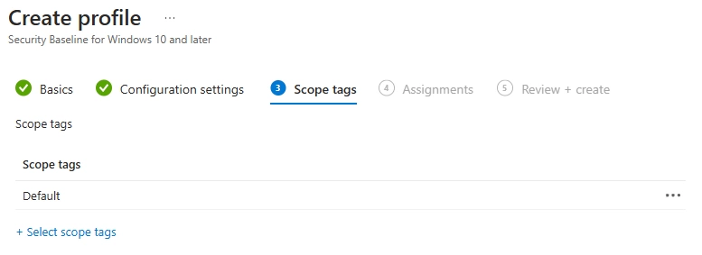 How To Configure Intune Security Baseline