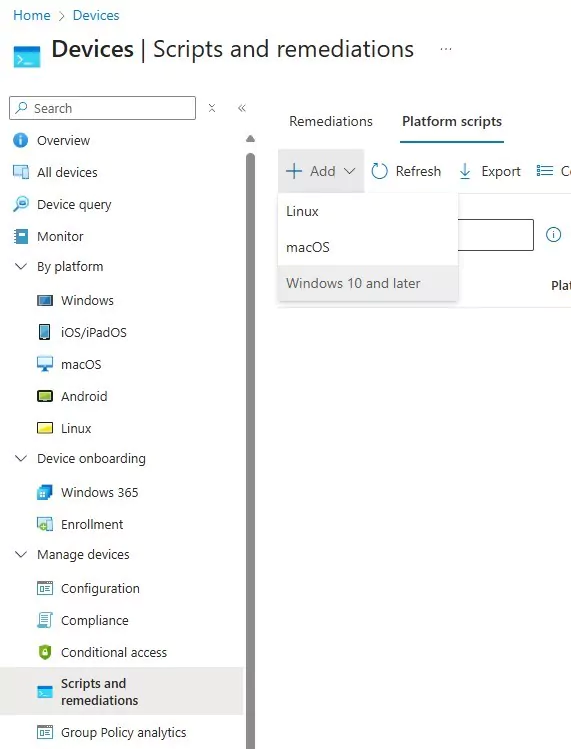 Deploy Windows 10 Extended security update key with Intune